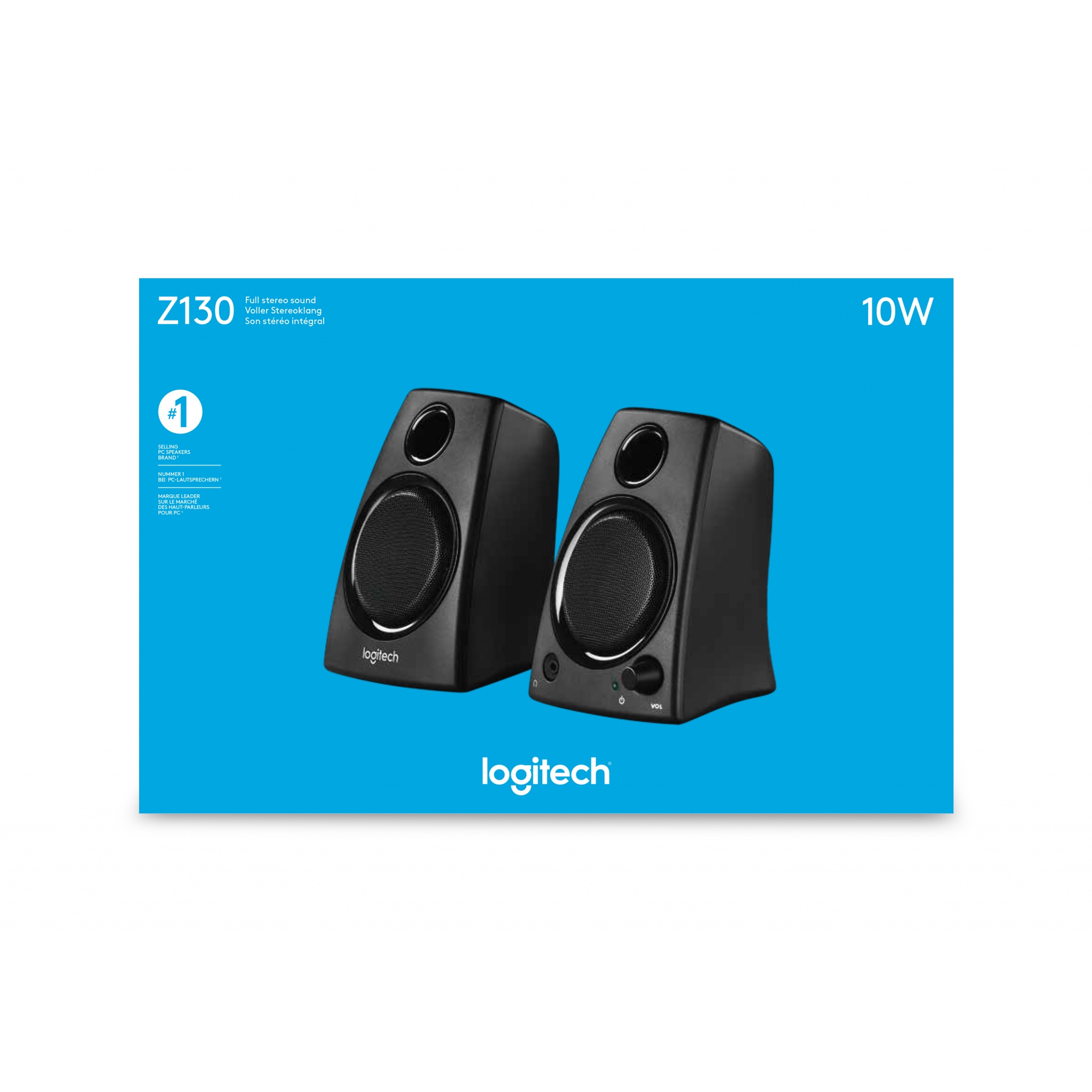 Logitech Z130 5 Watt 2.0 Speakers- Black