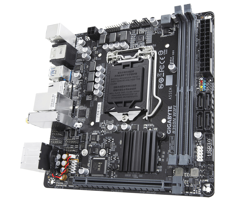 Gigabyte Intel B360 Express LGA 1151 Mini ITX Motherboard