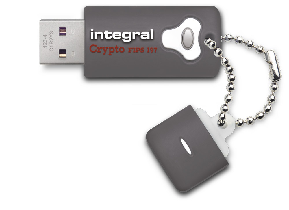 4GB Integral Crypto Drive FIPS 197 Encrypted USB3.0 Flash Drive (AES ...